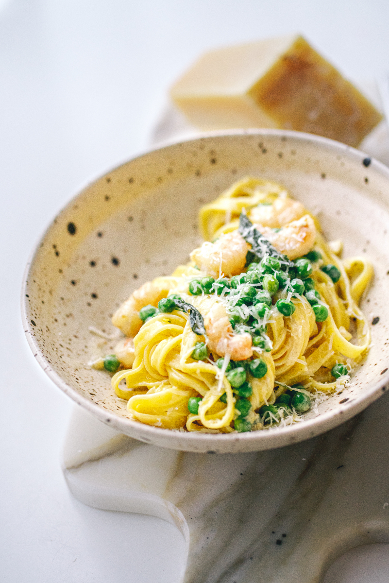 Taglierini pasta ar garnelēm | Mammamuntetiem.lv